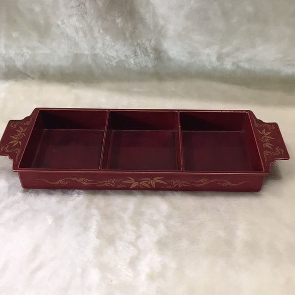 Accents | Japanese Lacquer Tray Storage 3 Compartment | Poshmark